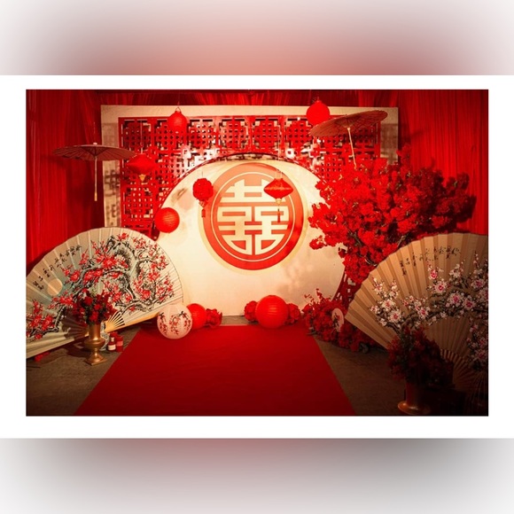 Chinese Wedding Backdrop | Party Supplies | Chinese Wedding Backdrop ...